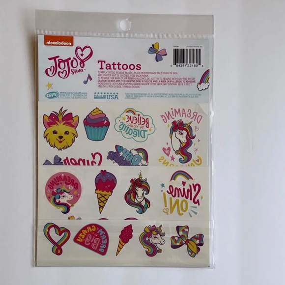 Nickelodeon | Accessories | Jojo Siwa 25 Tattoos Set | Poshmark